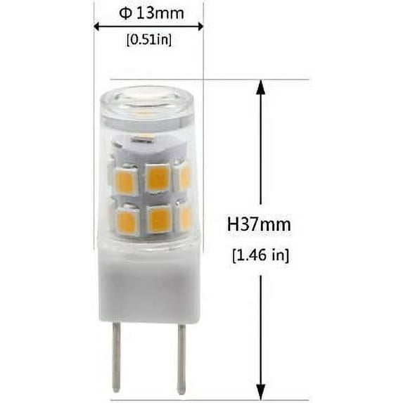 IYFFDFE-G8/GY8.6 LED Light Bulb 3 Watts Warm White - G8 Base Bi-pin Xenon JCD Type LED 120V 20W ...