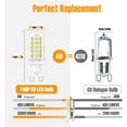 IYFFDFE-G9 LED Light Bulbs 6000K Daylight White 4W (40W Halogen ...
