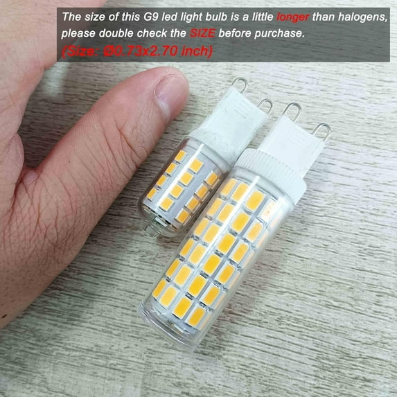 IYFFDFE-G9 Led Bulbs 75W 80W 100W T4 Clear Halogen Equivalent,1000 lm ...