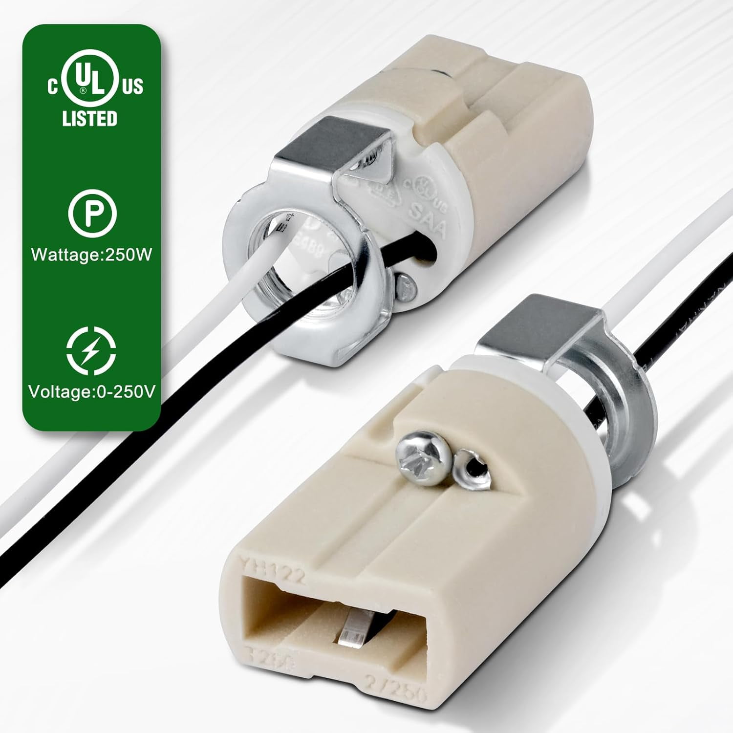 IYFFDFE-G9 Socket,Ceramic G9 Bulb Lamp Holder,G9 Bi-Pin Light Socket ...