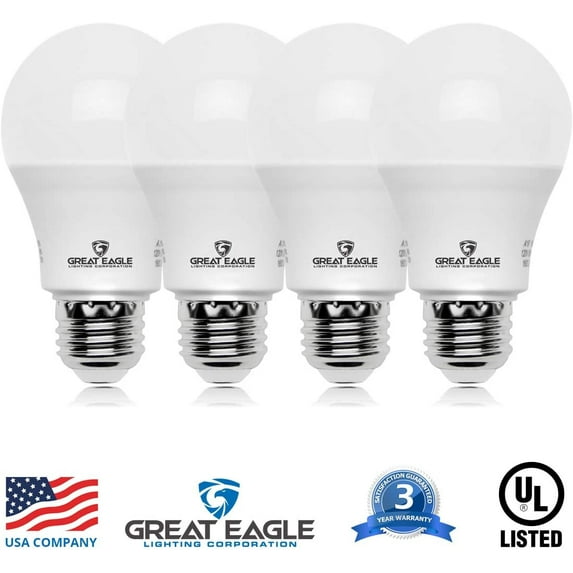 IYFFDFE-Great Eagle A19 Led Bulbs 75 Watt Equivalent - UL Listed ...