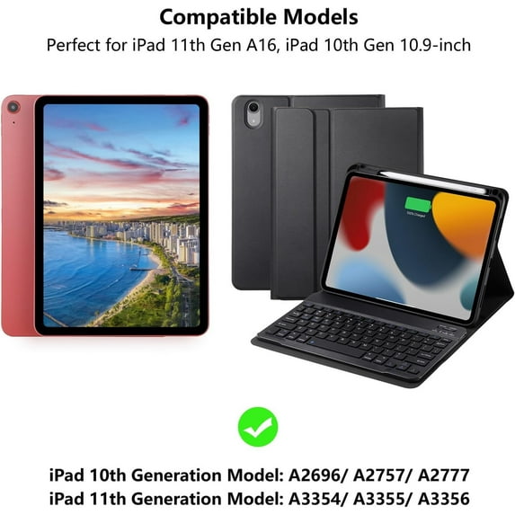 IYFFDFE-Keyboard Case for iPad A16 2025 11th Generation/ iPad 10th Gen ...
