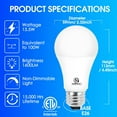 IYFFDFE-LED Light Bulbs 100 Watt Equivalent, Warm White 3000K, 1600LM ...