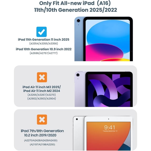 IYFFDFE-Magnetic Case for iPad (A16) 11th Generation 11 Inch 2025/iPad ...