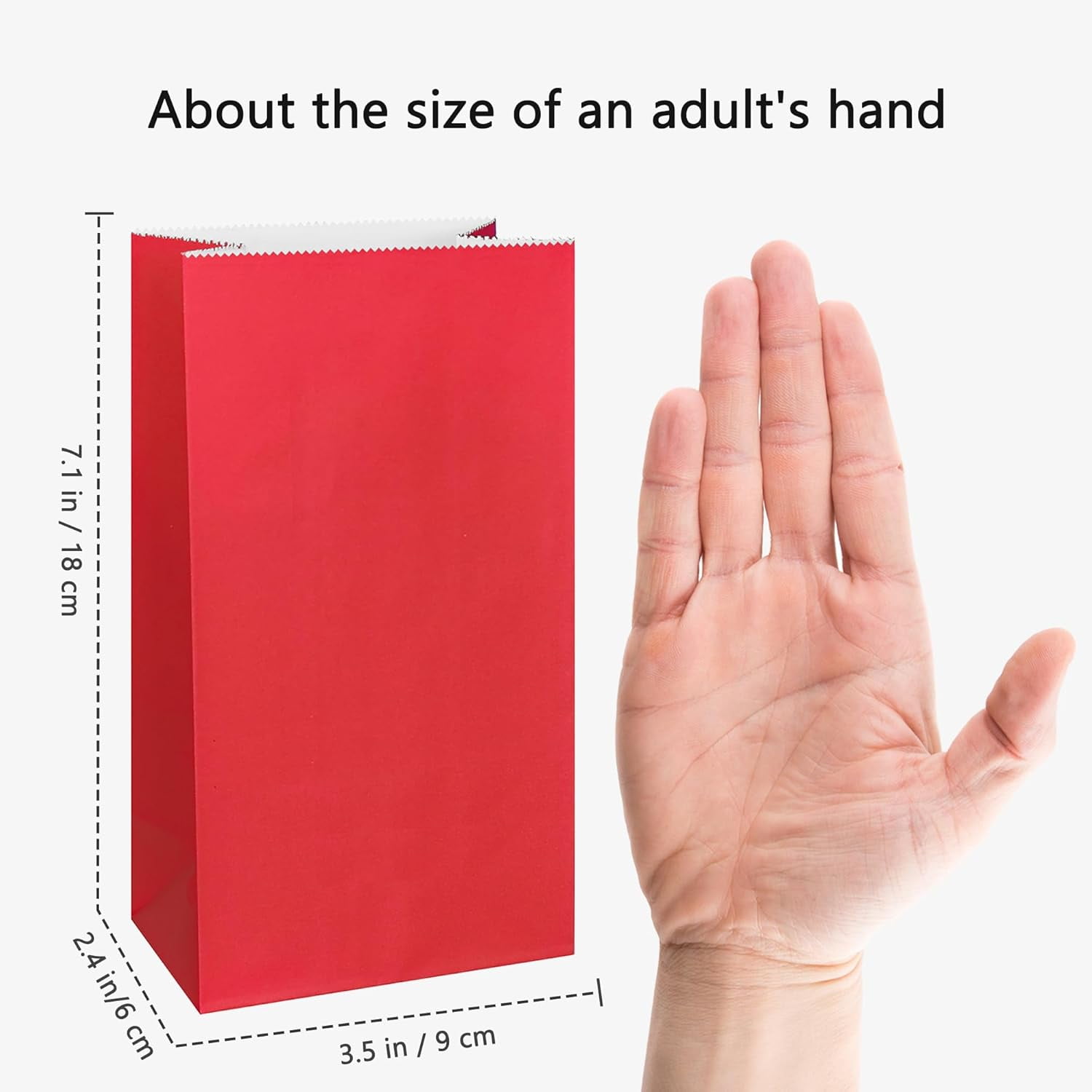 IYFFDFE-Mini Bright Color Paper Bags Red Party Favor Bags Small Party ...