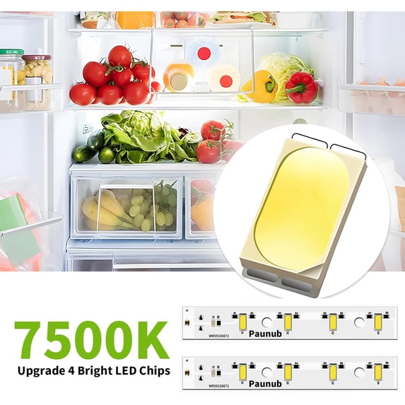 IYFFDFE-New Upgraded WR55X26671 Led Light Board for GE Freezer ...