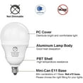 IYFFDFE-Non-Dimmable E11 LED Bulb 10W, 100W Mini-Can E11 Halogen ...