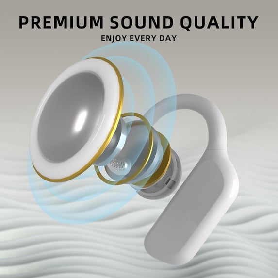 IYFFDFE-Open Ear Headphones Wireless Earbuds 45Hrs Battery Life ...