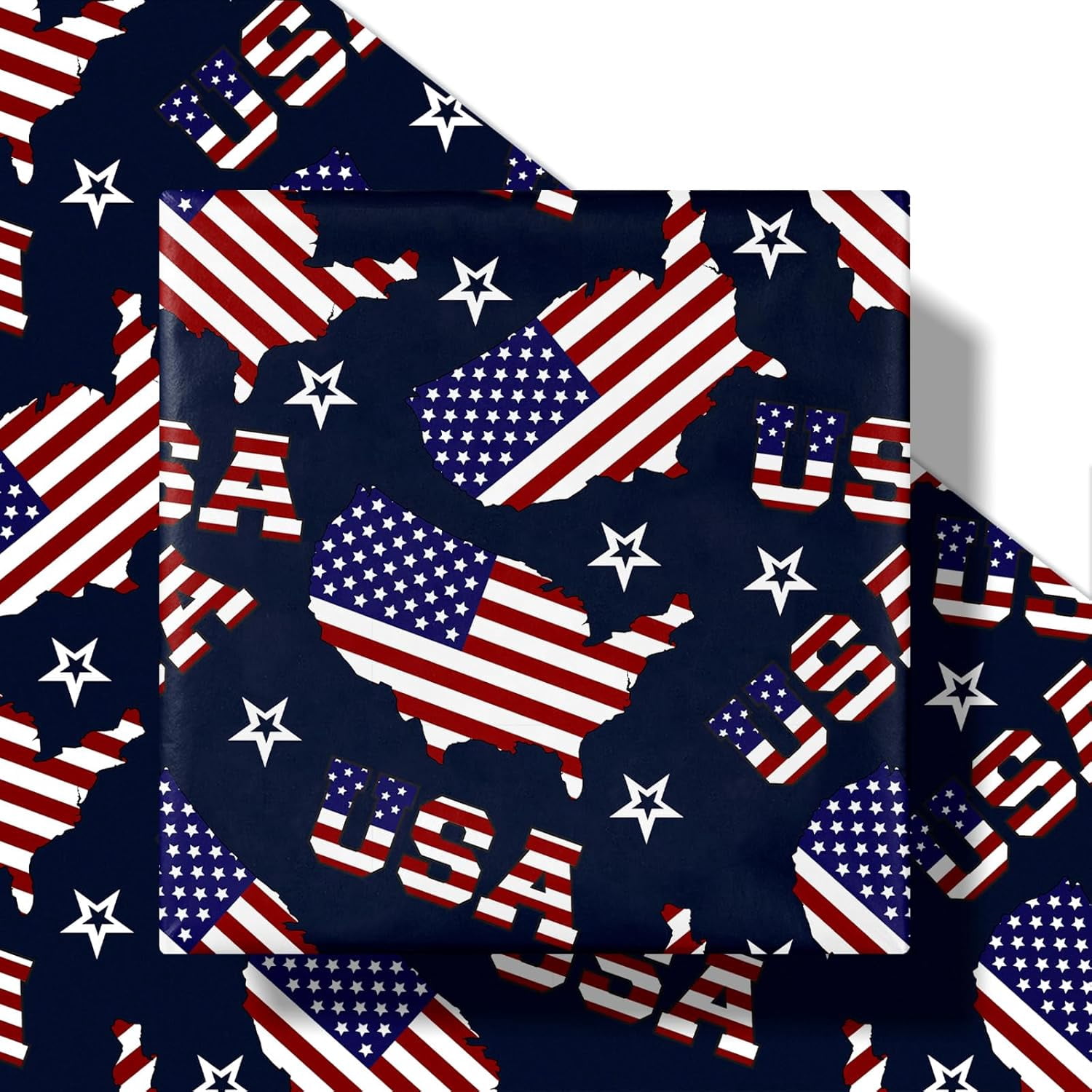 IYFFDFE-Patriotic Wrapping Paper Roll for Boys Girls, Mini Roll ...