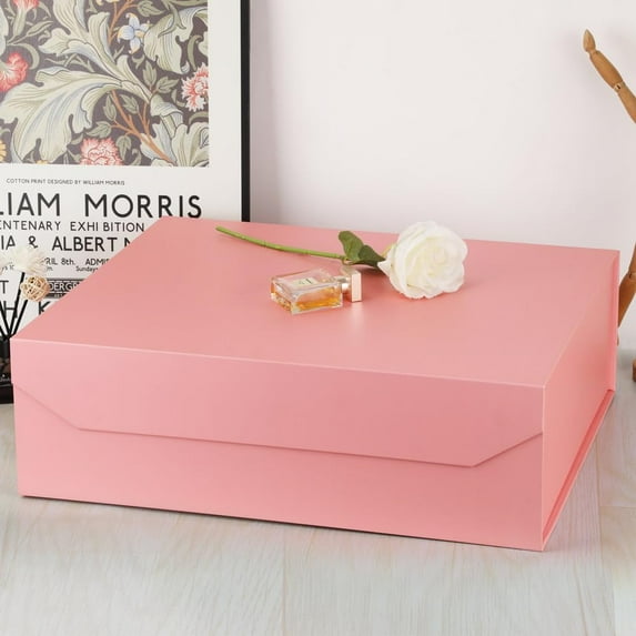IYFFDFE-Pink Extra Large Gift Box with Lid 1 Pcs 19x16x6 Inches, Gift ...