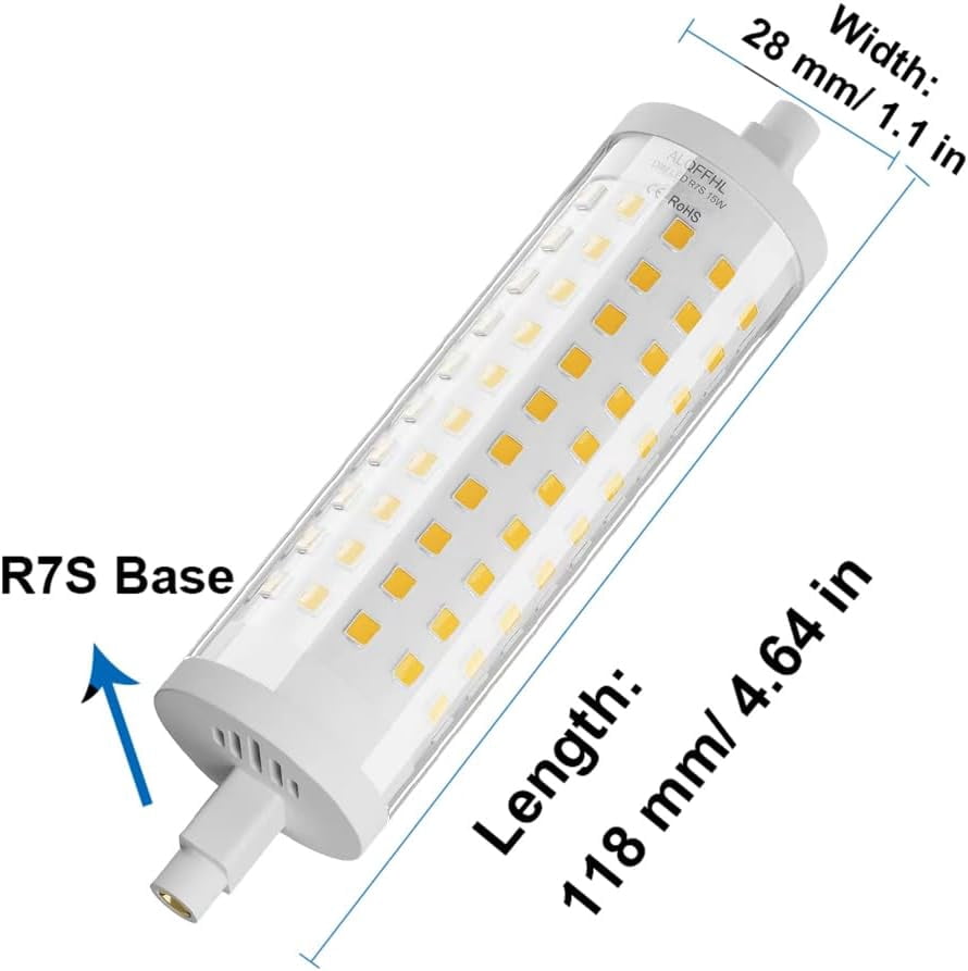 IYFFDFE-R7S LED Bulb 118mm 15W, Double Ended J Type Flood Light 150W ...