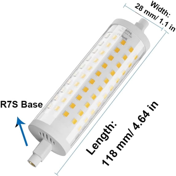 IYFFDFE-R7S LED Bulb 118mm 15W, Double Ended J Type Flood Light 150W ...