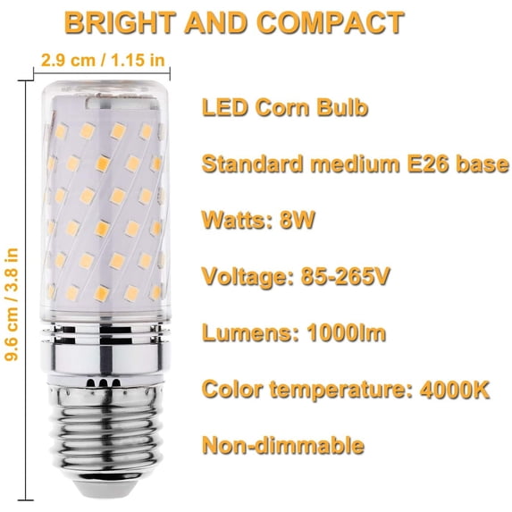 IYFFDFE-RAYHOO LED Light Bulbs Incandescent 80-100 Watts Equivalent ...