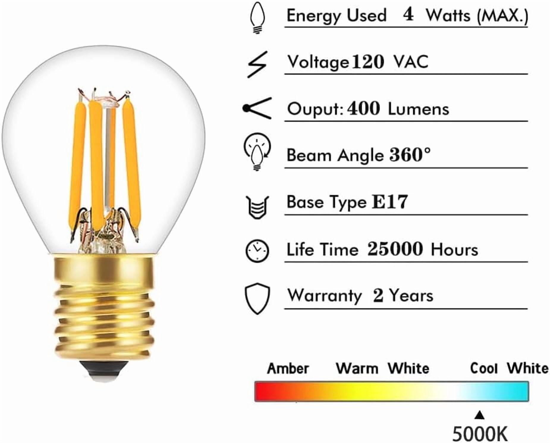 IYFFDFE--S11 LED Bulb Filament 4W Equivalent to 40 Watt Incandescent ...