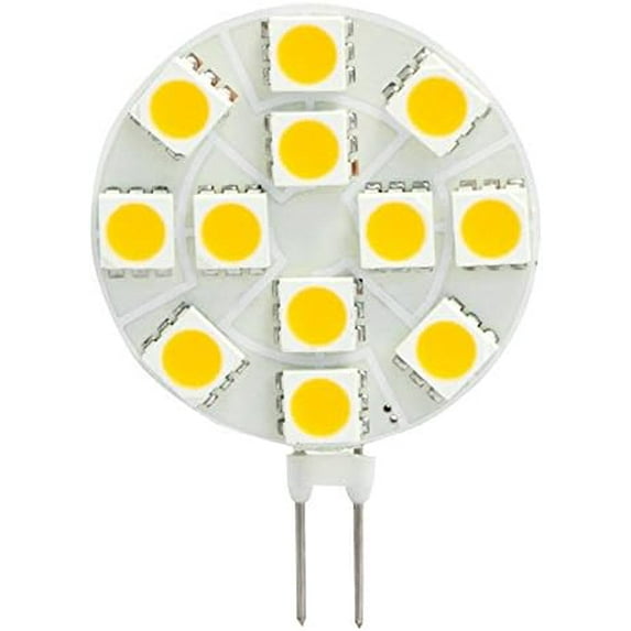 IYFFDFE-SG4-12T-CW Side Pin G4 LED Disc Halogen Replacement Bulb, 2.4W ...