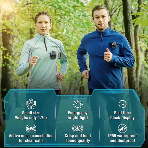 IYFFDFE-STAR1 Wearable Bluetooth Speaker, Clip-on Waterproof Speaker ...