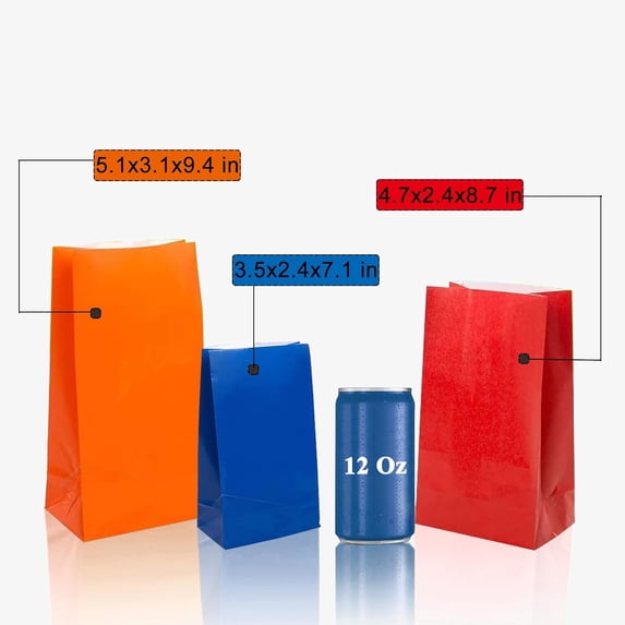 IYFFDFE-Small Yellow Paper Bags Yellow Party Favor Bags Party Goodie ...