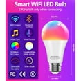 IYFFDFE-Smart Light Bulbs, 9W A19 E26 800LM WiFi Bluetooth LED Bulbs ...