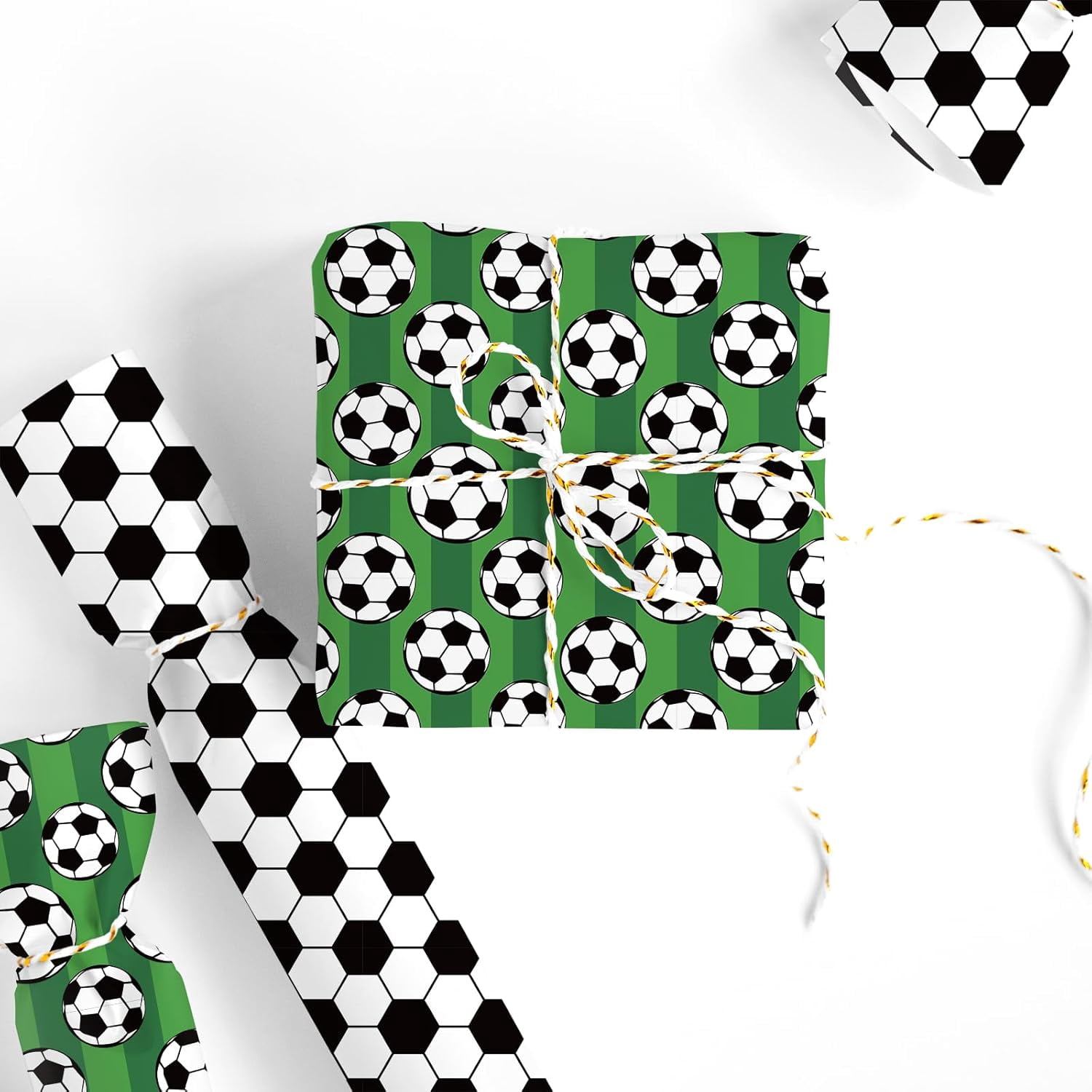 IYFFDFE-Soccer Ball Wrapping Paper - Mini Roll - 17 In x 32.8 Ft Sports ...