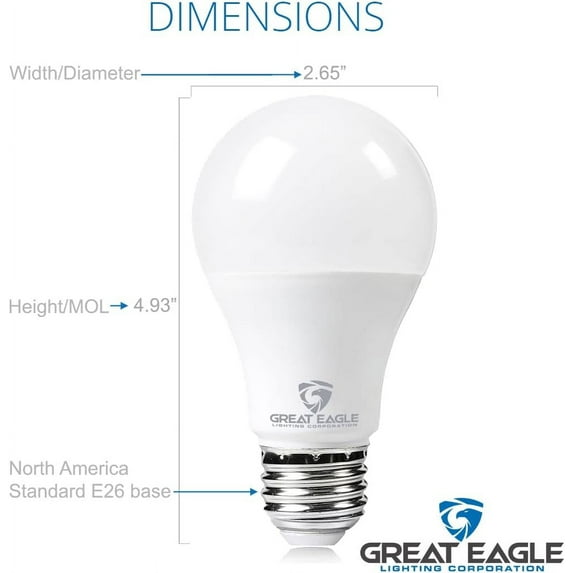 IYFFDFE-Super Bright LED Light Bulb 150W-200W Equivalent Dimmable 4000K ...