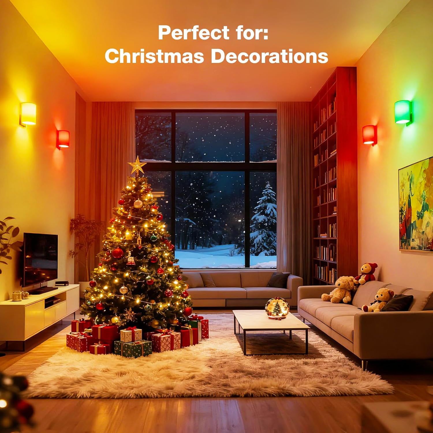 IYFFDFE-Sylvania LED Color Changing Light Bulb, Red/Blue/Green/Yellow ...