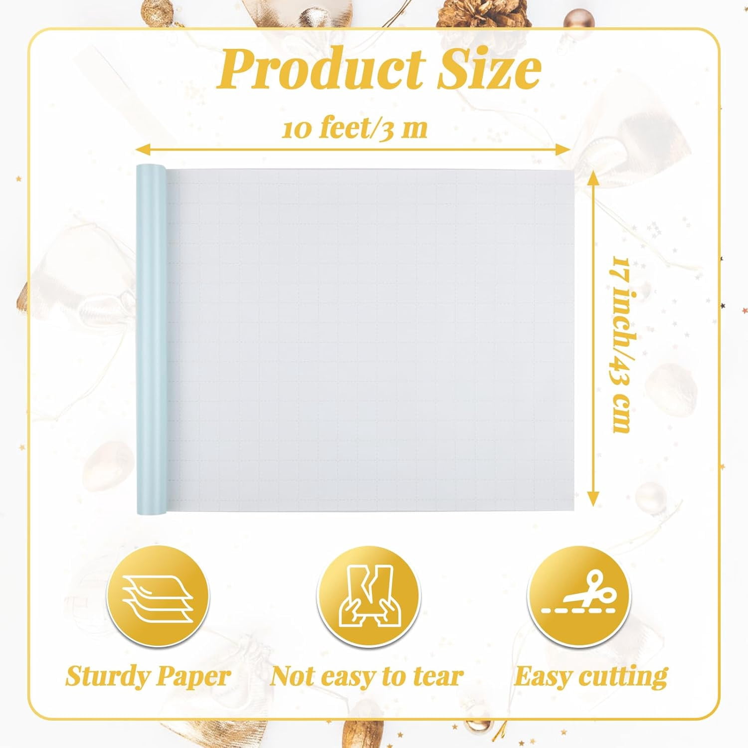 IYFFDFE-Wedding Wrapping Paper, 3 Rolls(17 in x 10ft Each) Solid Color ...