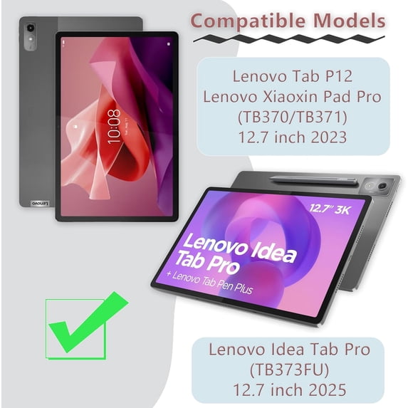 IYFFDFE-for Lenovo Idea Tab Pro Case 12.7 Inch 2025,Silicone Case for ...