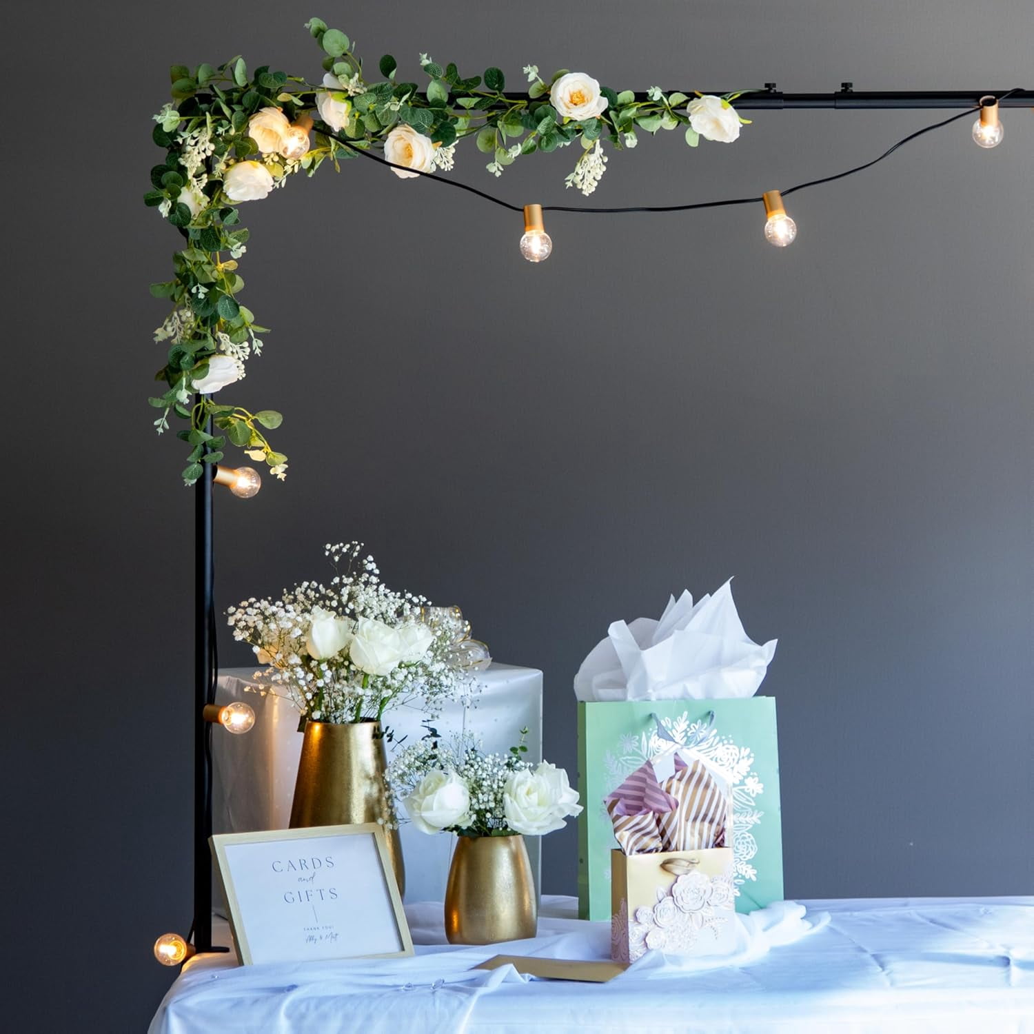 IYN Table Stand Indoor-Outdoor Frame for String Lights and Décor ...