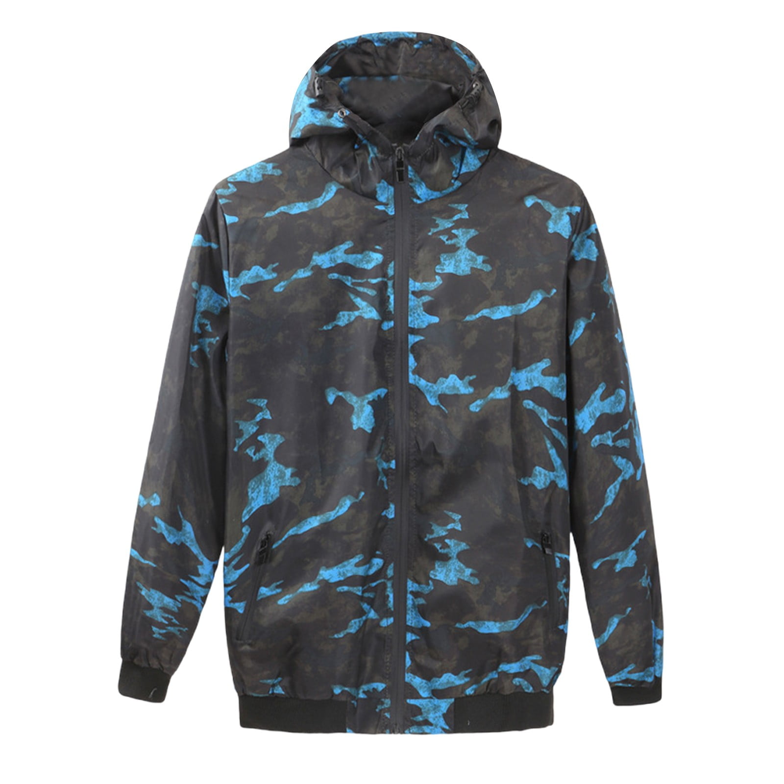 IYTR Men's Lightweight Camouflageuflage Jacket Water Windbreaker Hooded ...