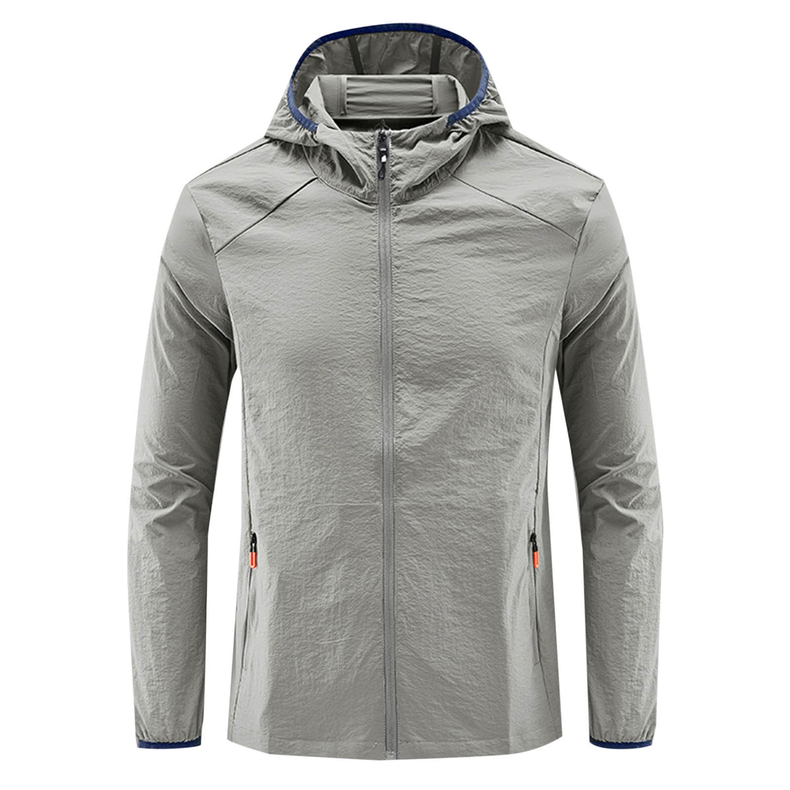 IYTR Men's Lightweight Jacket Water Windbreaker Hooded Zip Up Outdoor ...