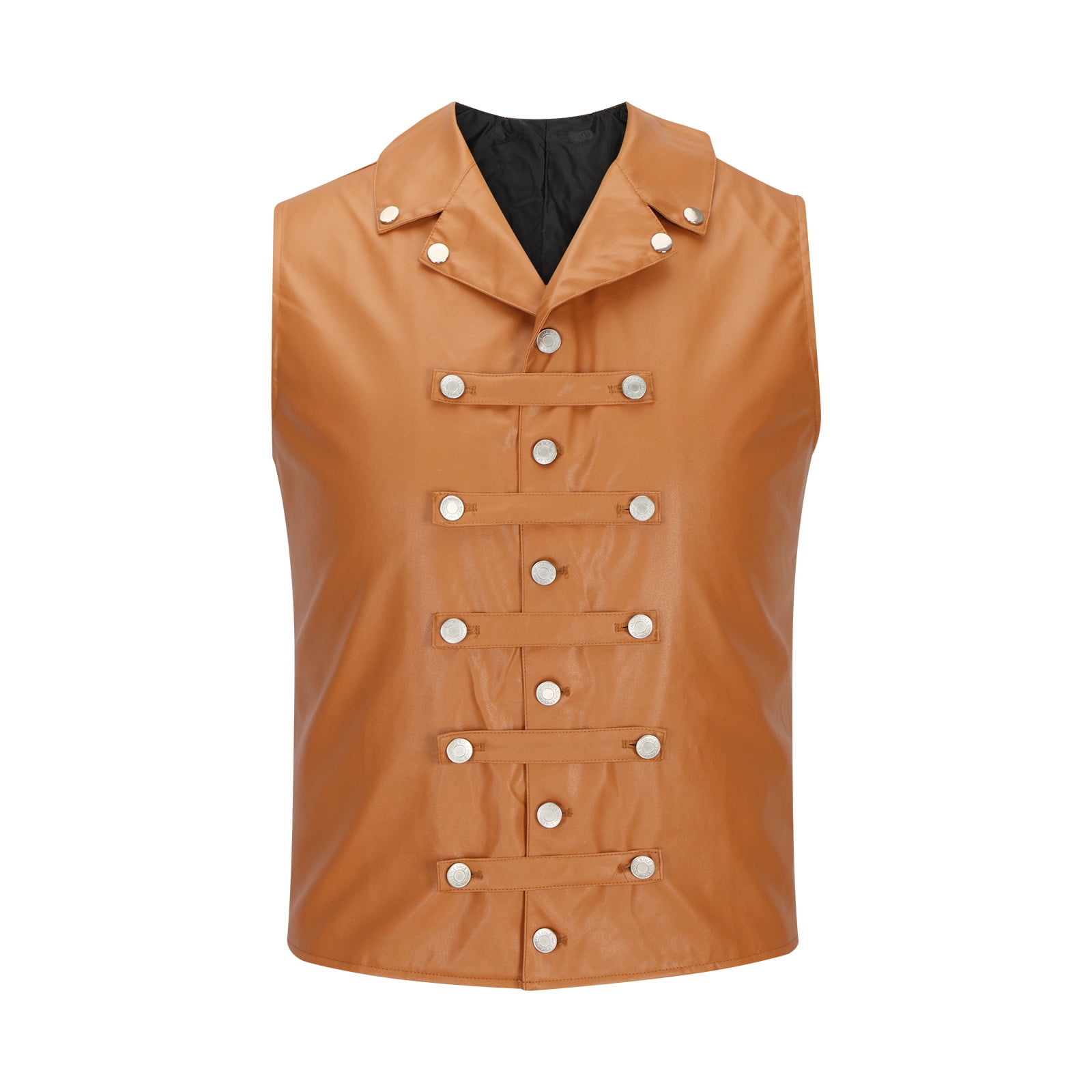 IYTR Men's Solid Color Waistcoat Steampunk Vest Gothic Victorian ...