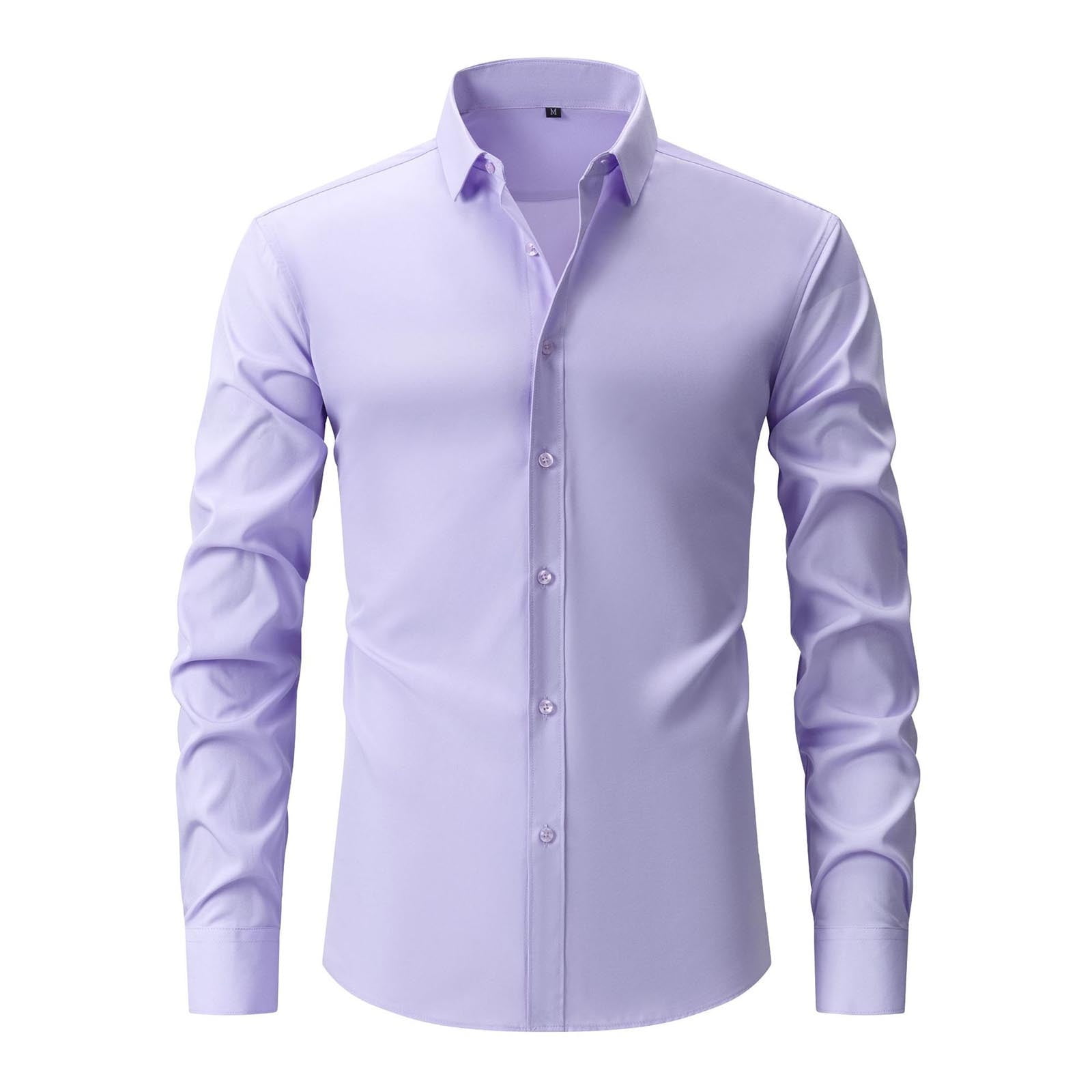 IYTR Mens Long Sleeve Button Down Shirts Business Casual Slim Fitting ...