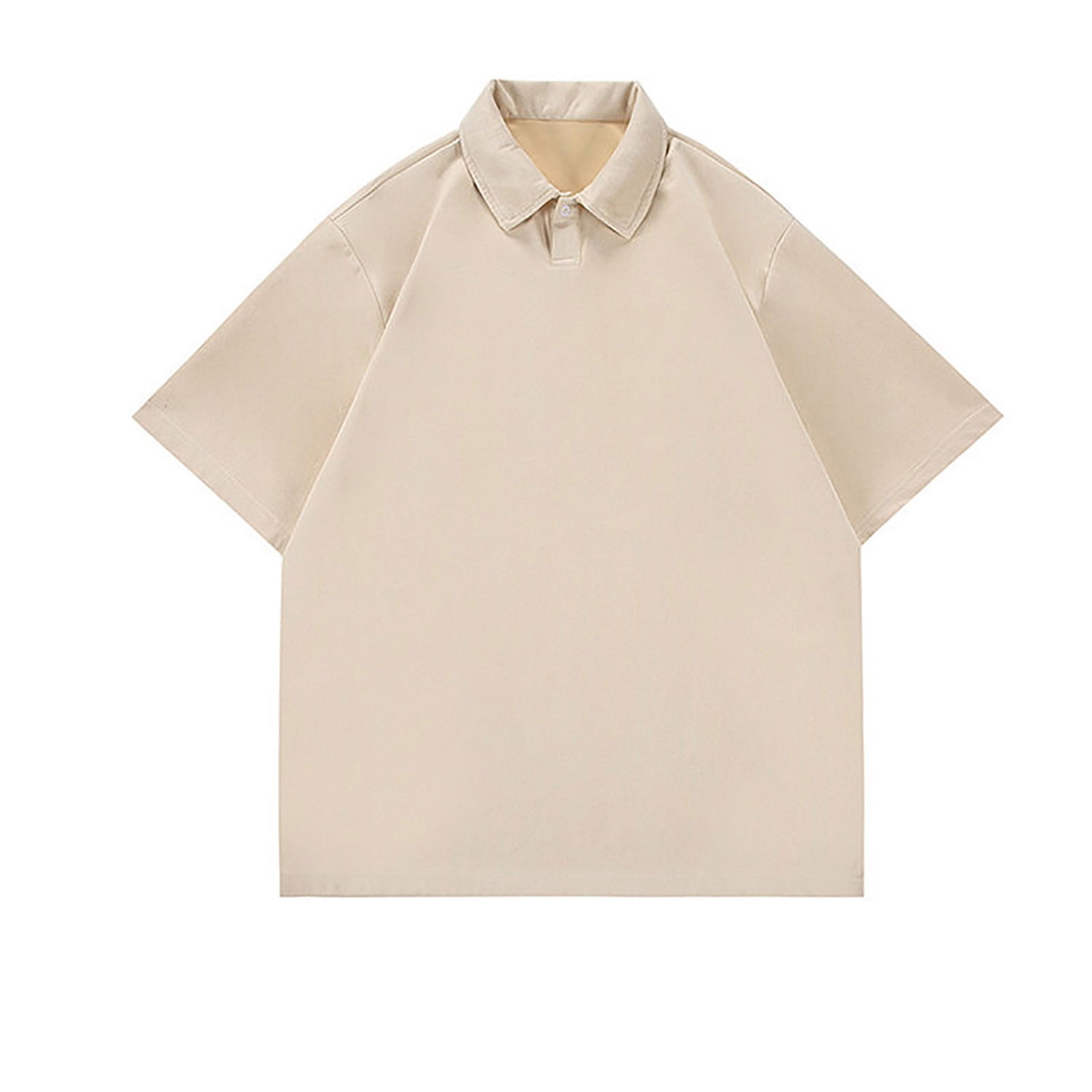 IYTR Mens Oversized Shirts Fashion Casual Comfy Summer Solid Color ...