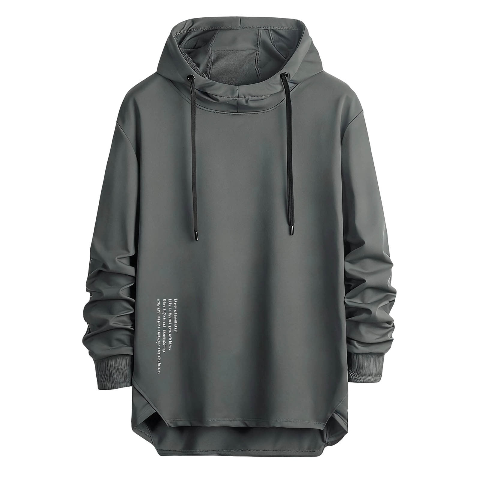 IYTR Mens Sweatshirt Hoodie Solid Color Lightweight Long Sleeve Hoodie ...