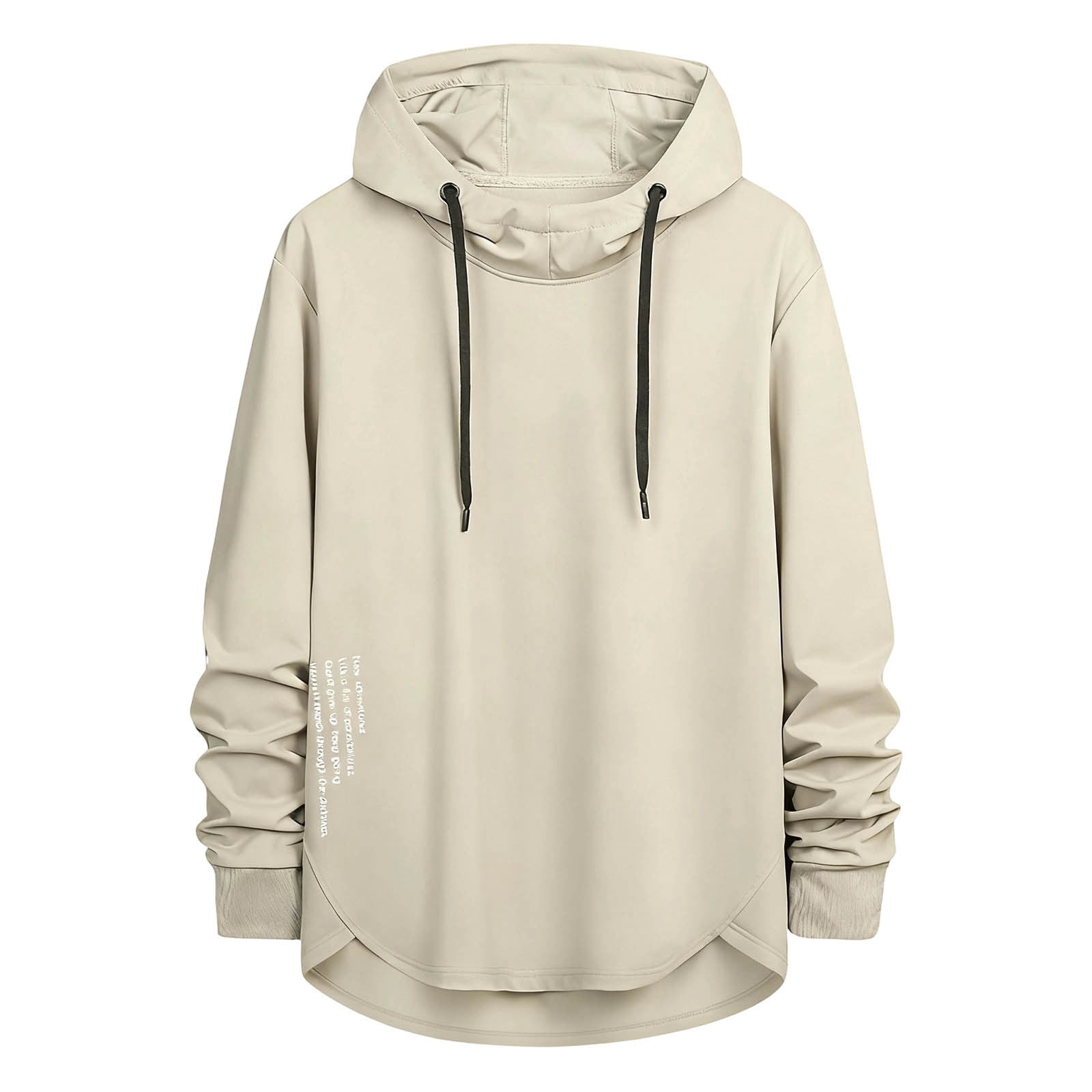 IYTR Mens Sweatshirt Hoodie Solid Color Lightweight Long Sleeve Hoodie ...