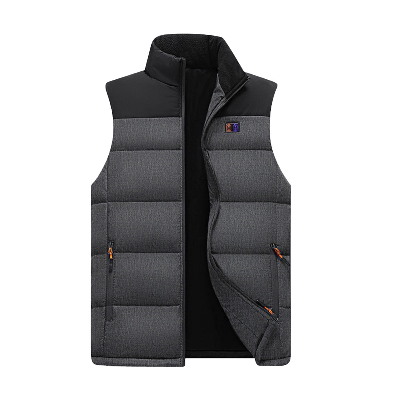 IYTR Mens Winter Jacket Loose Outdoor Workout Heated Vest Coat with ...
