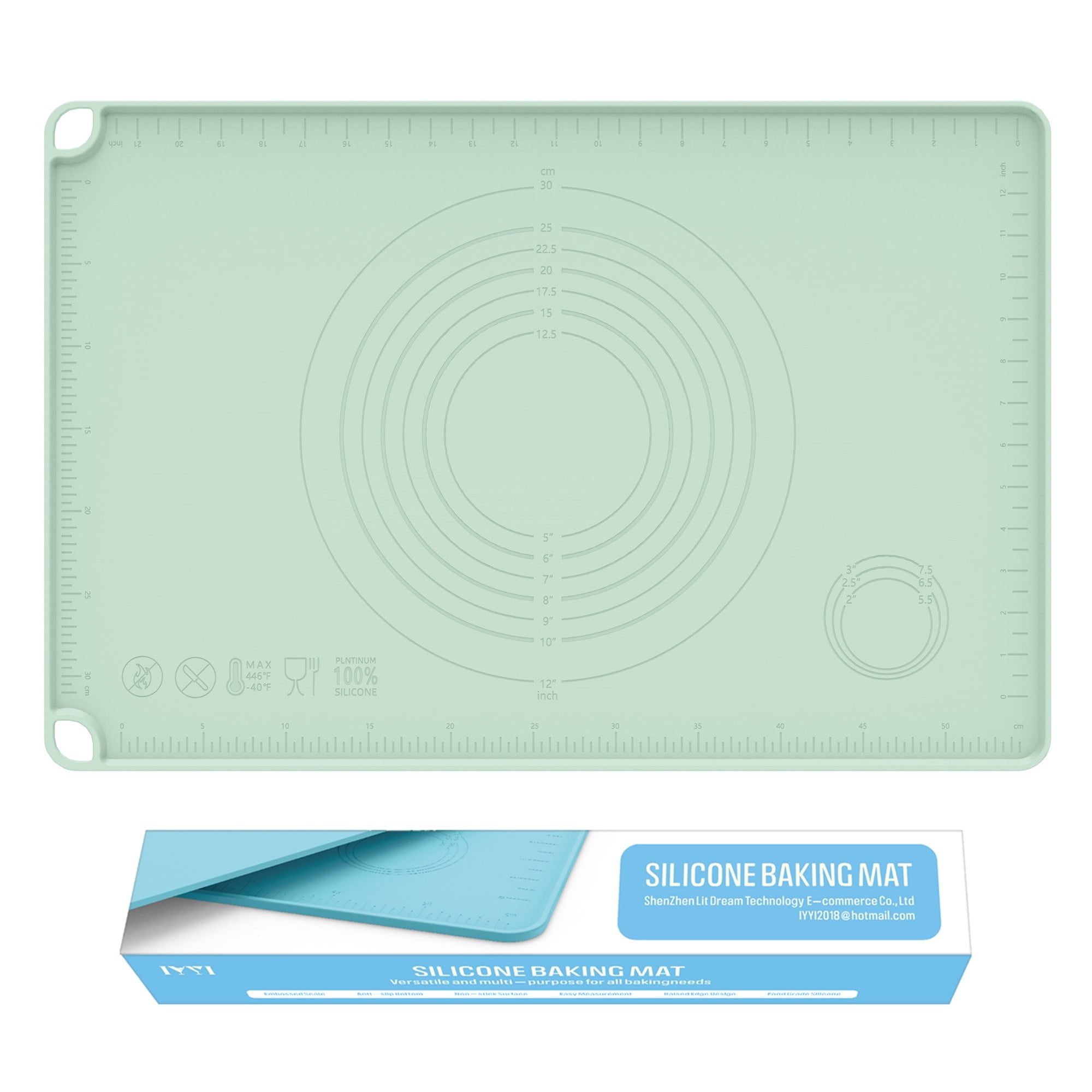 IYYI Silicone Baking Mat, Pastry Mat with Measurements, 24"x16", Non ...
