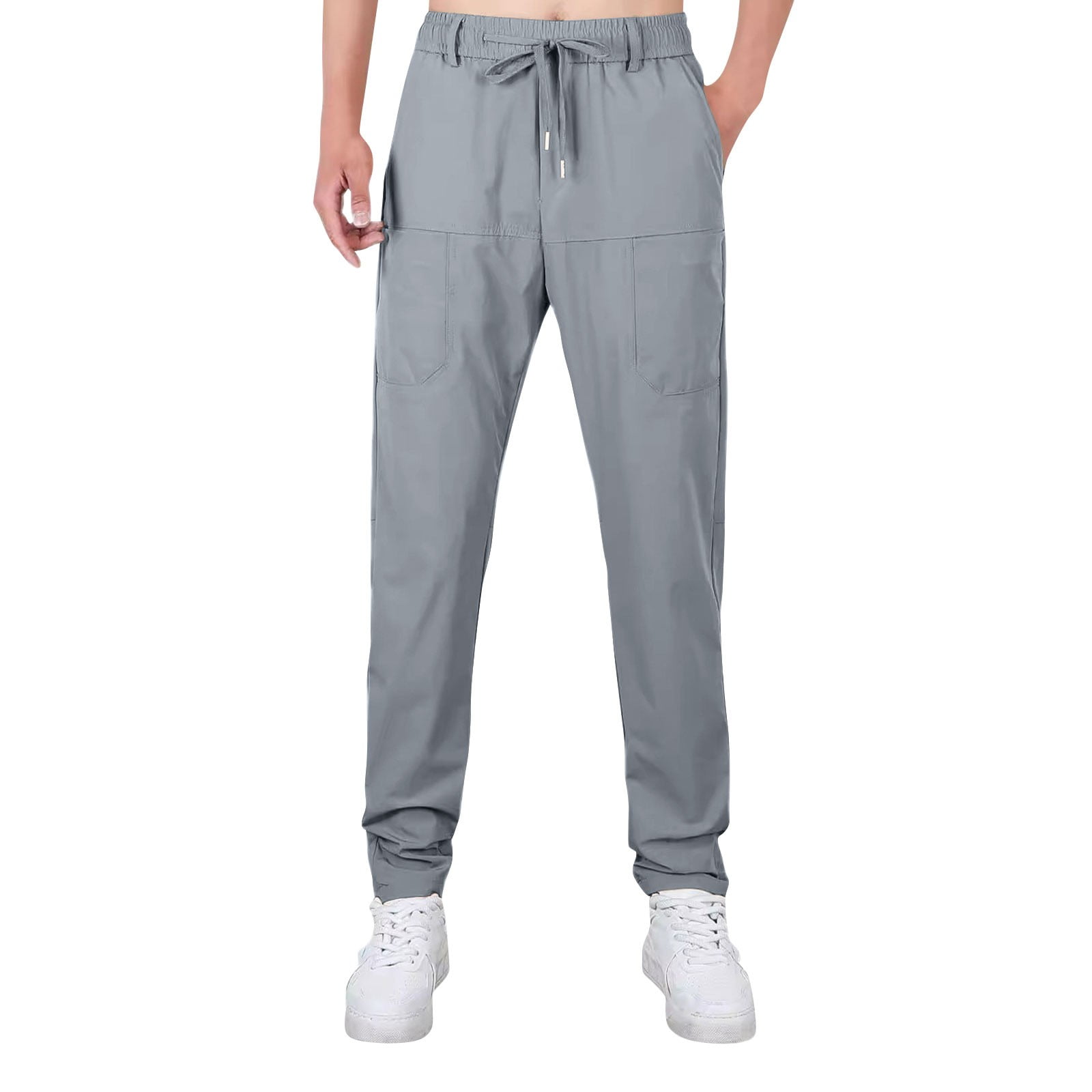 IYYVV Mens Casual Pants Stretch Joggers for Men with Pockets Chino ...