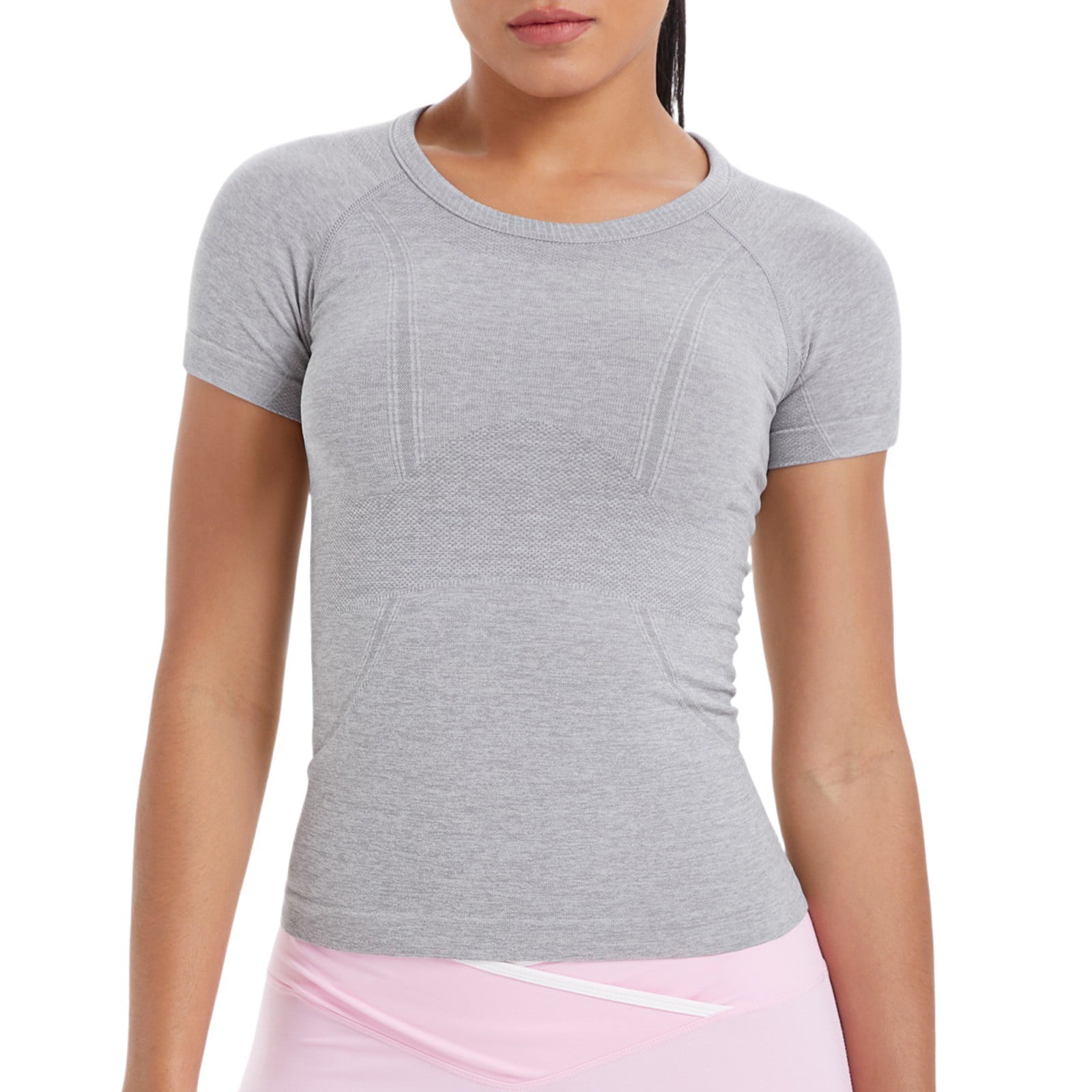 IYYVV Womens Basic T Shirts Summer Tops 2025 Short Sleeve Crop Tops ...