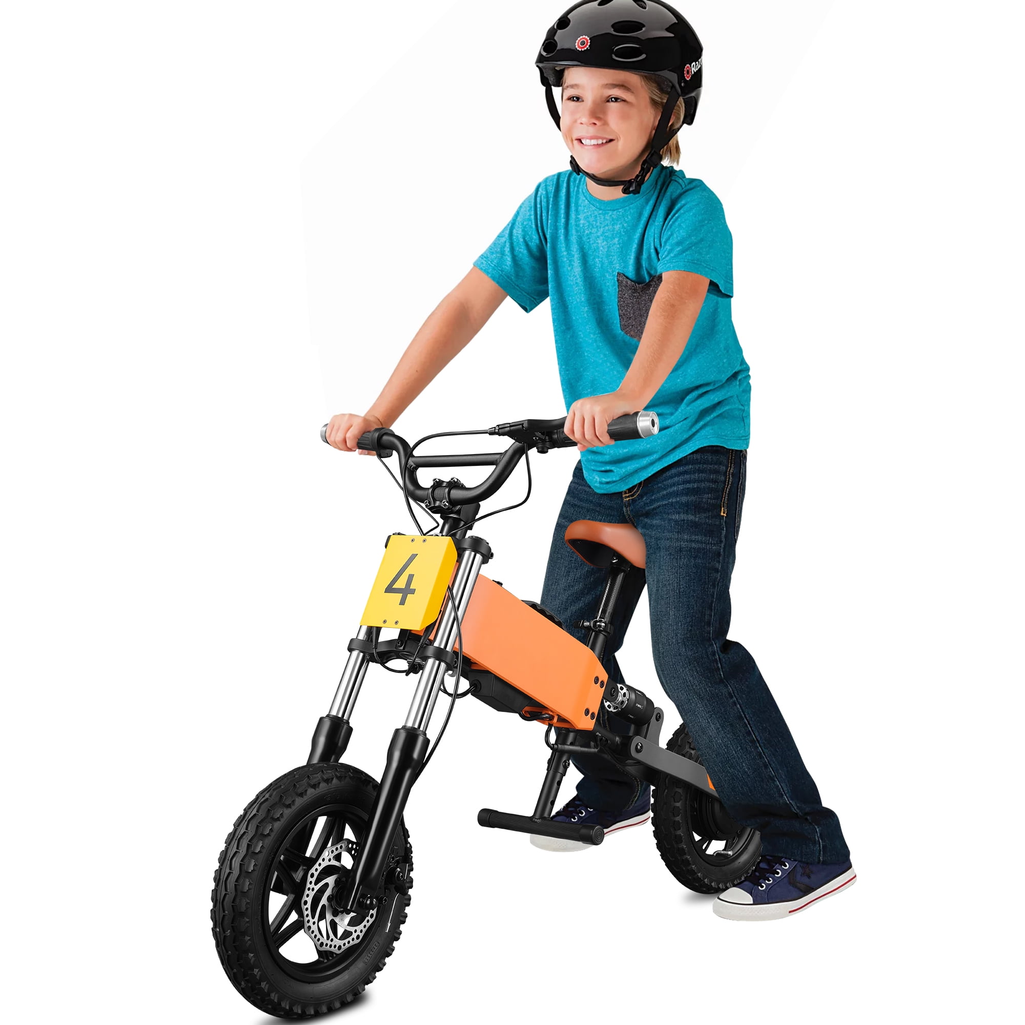 iYofe 12" Electric Balance Bike for Kids, 200W Motor, Adjustable Seat ...