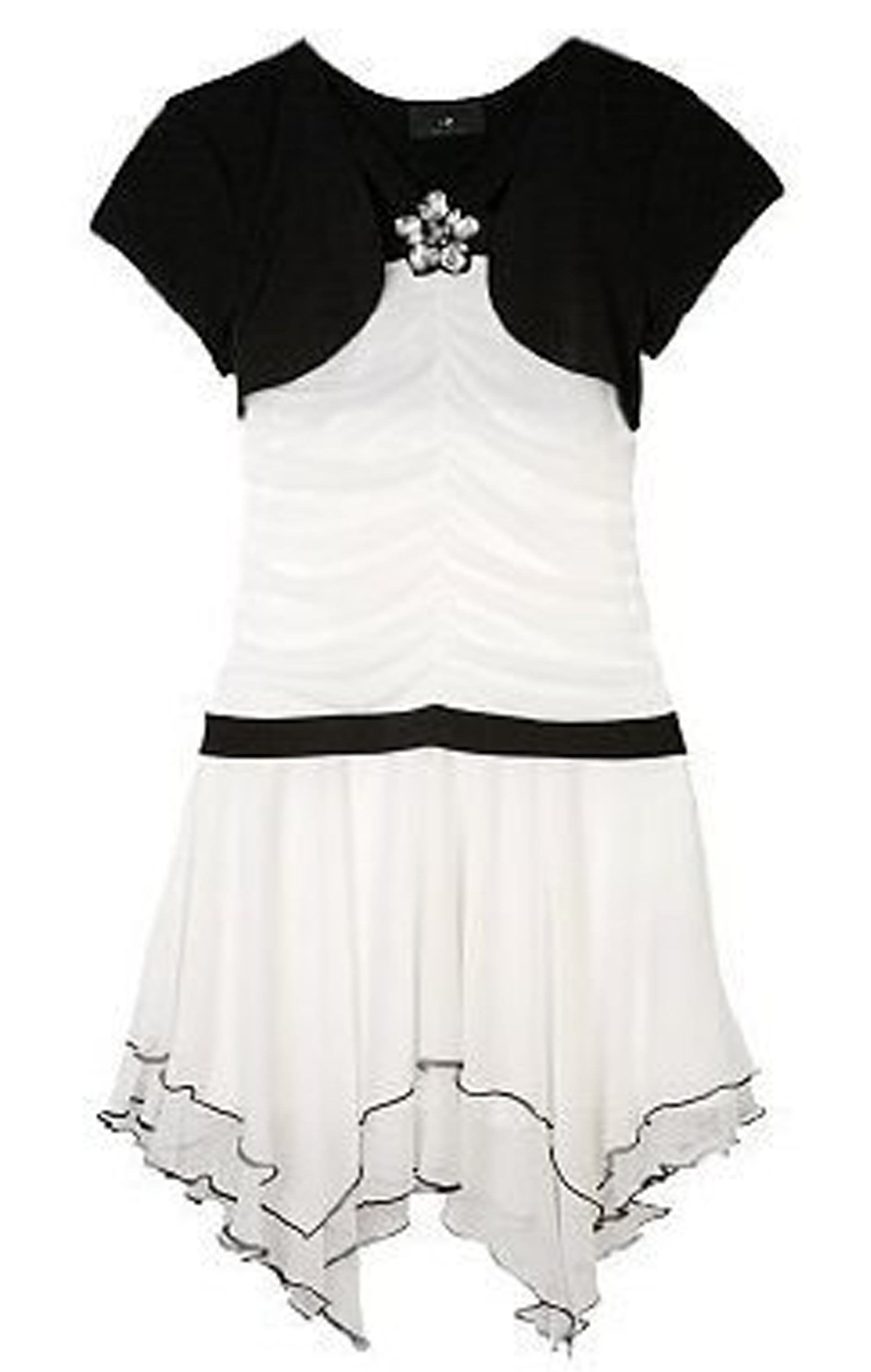 IZ Amy Byer Big Girls' Mock-Layer Halter Dress - (Size 14) - Walmart.com