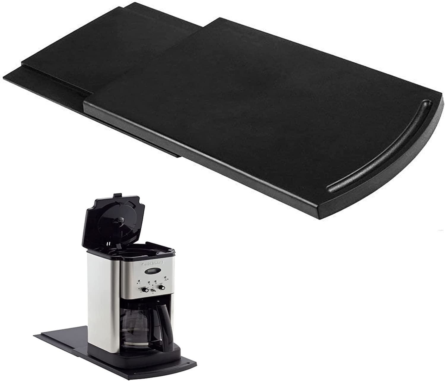 IZEYNO Coffee Maker Trays, 12'' Kitchen Caddy Sliding Mat, Under ...