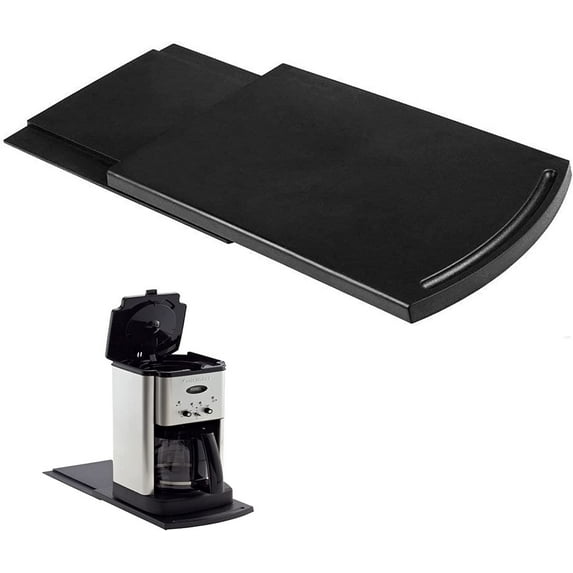 IZEYNO Coffee Maker Trays, 12'' Kitchen Caddy Sliding Mat, Under ...