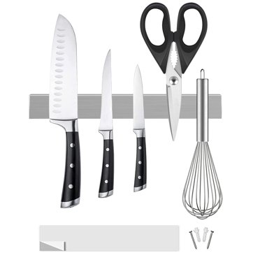 Magnetic Stainless Steel BBQ Tool Bar Rack 16" x 1.5" - Hands Free ...