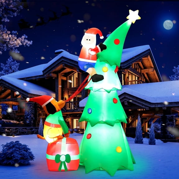 Christmas Inflatable Outdoor Gingerbread Man with Built in LED Lights ...