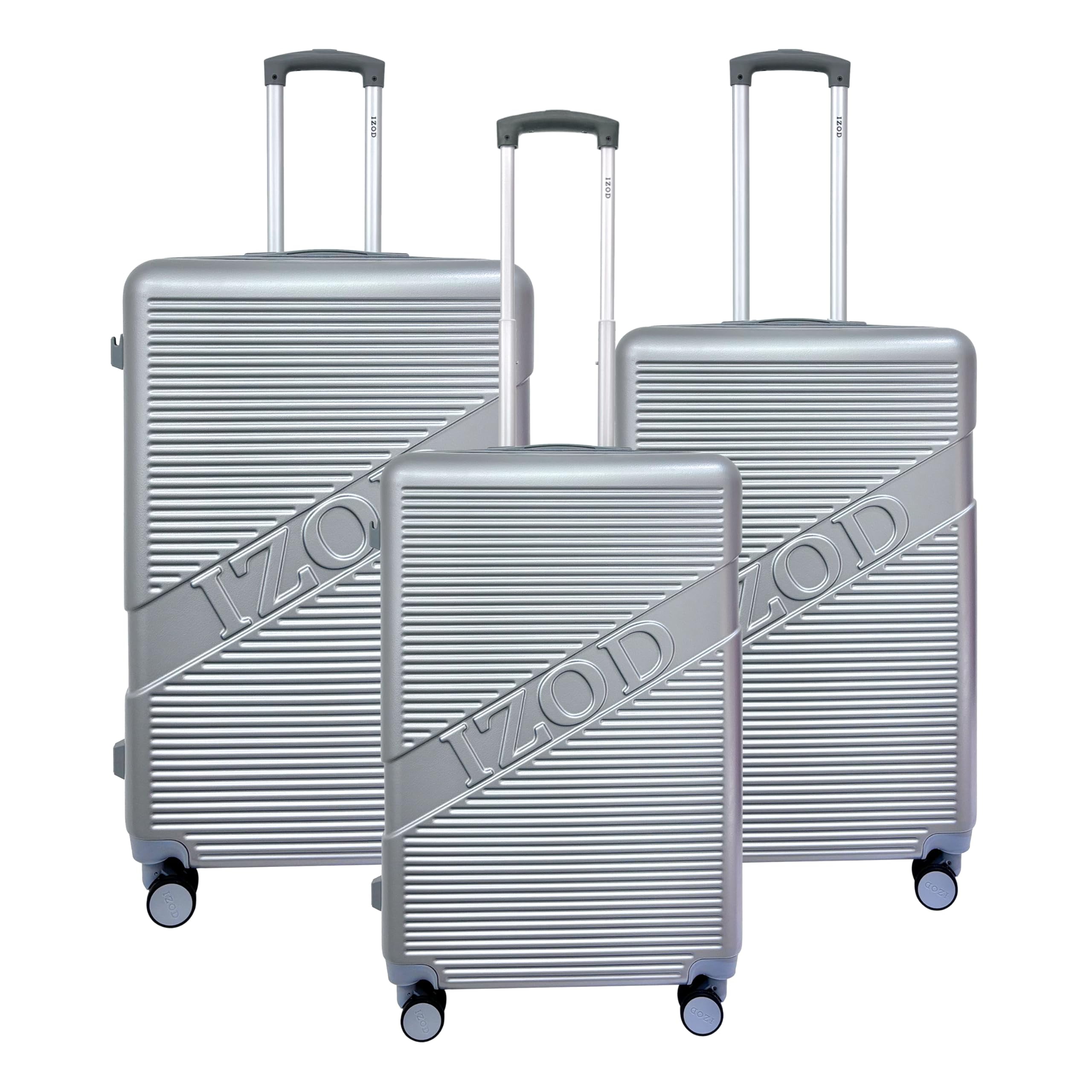 IZOD Harper Expandable Luggage Set - Stylish and Functional 3 Piece ...