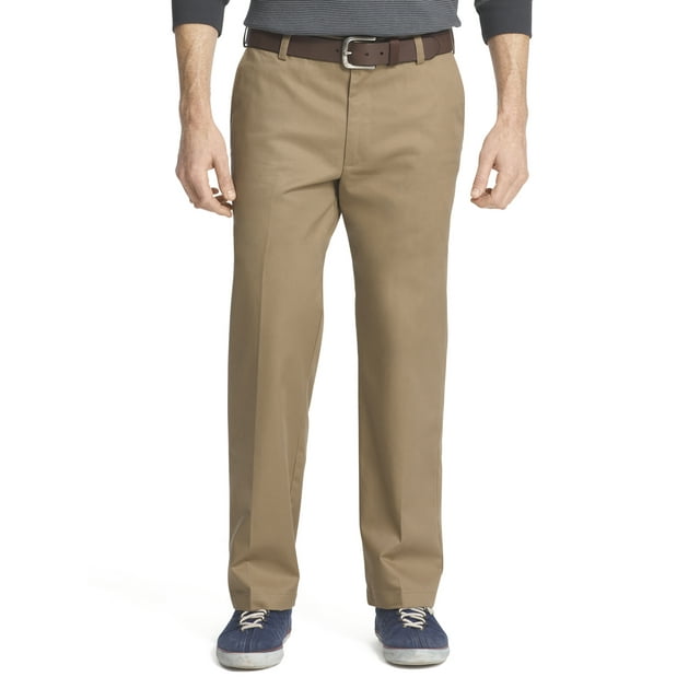 IZOD Men's American Chino Straight Fit Flat Front Pant - Walmart.com