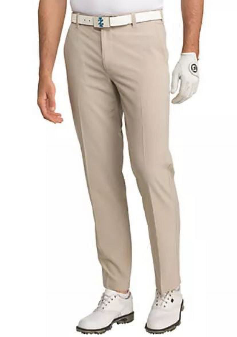 IZOD Men's Big and Tall Golf Swingflex Straight Fit Pant, R Khaki, 44W, 34L - Walmart.com