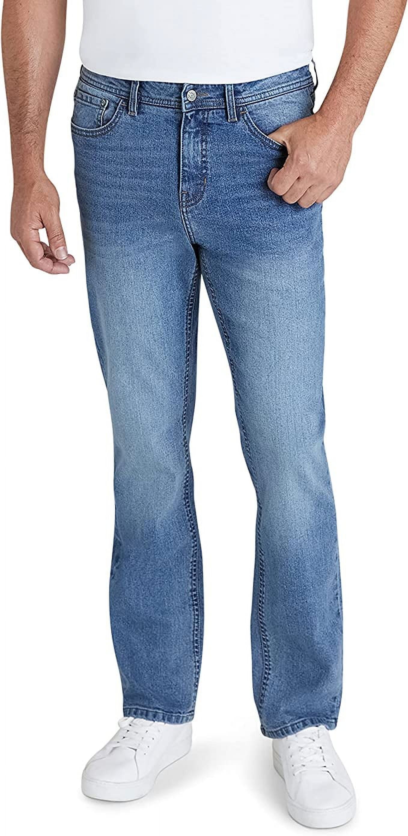IZOD Men's Denim Jeans - Comfort Stretch Jeans - Casual Relaxed Fit ...