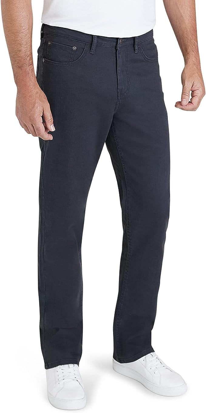 IZOD Men's Denim Jeans - Comfort Stretch Relax Fit Jeans - Casual Jeans ...